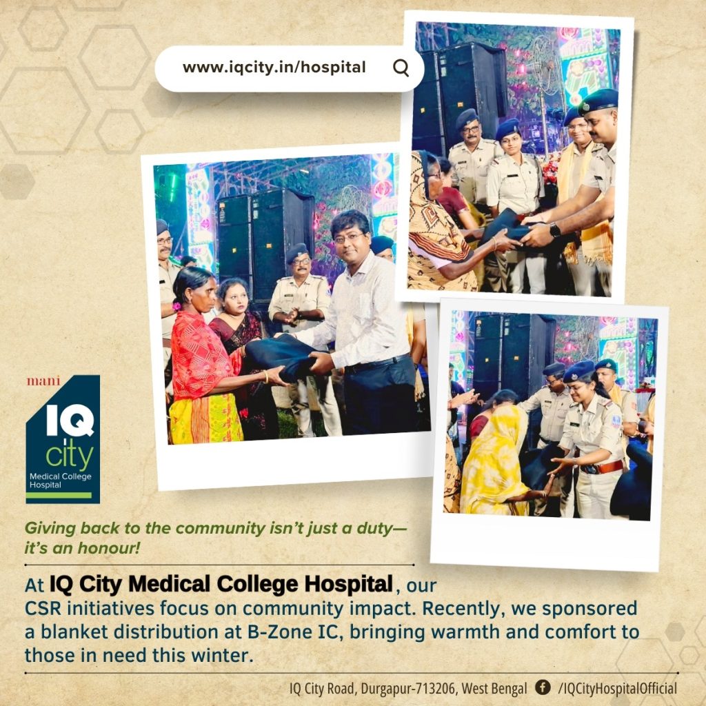Blanket Distribution Drive-IQ City Medical College Hospital